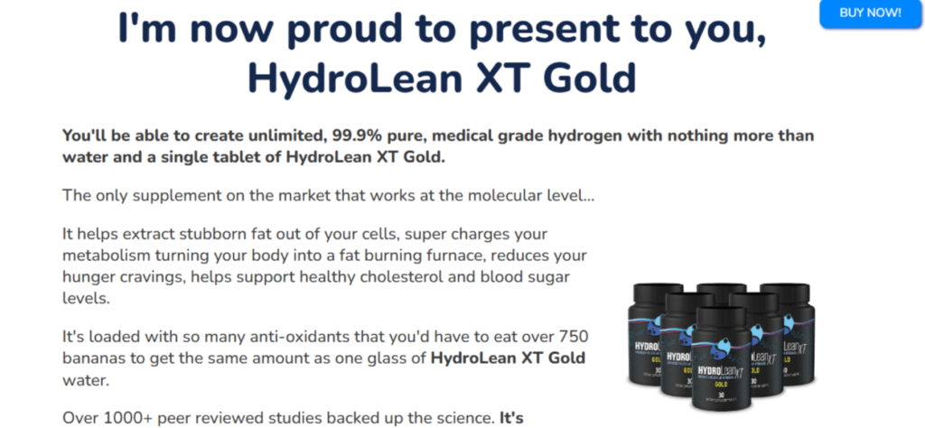 Hydrolean Xt Gold Reviews (2026) Does Help With Weight Loss?